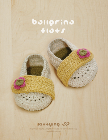 Ballerina Flats Crochet Pattern - Written Pattern & Chart By Kittying ...