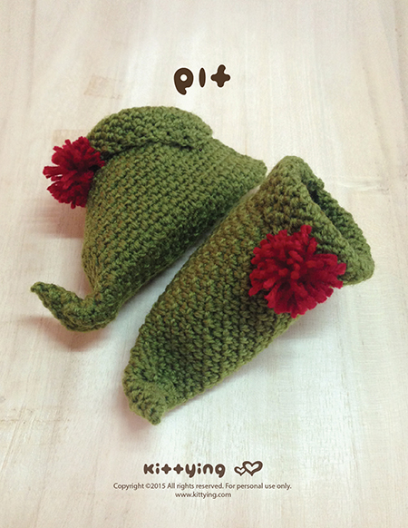 Elf Baby Booties Crochet Pattern For Christmas Holiday Thanksgiving By ...